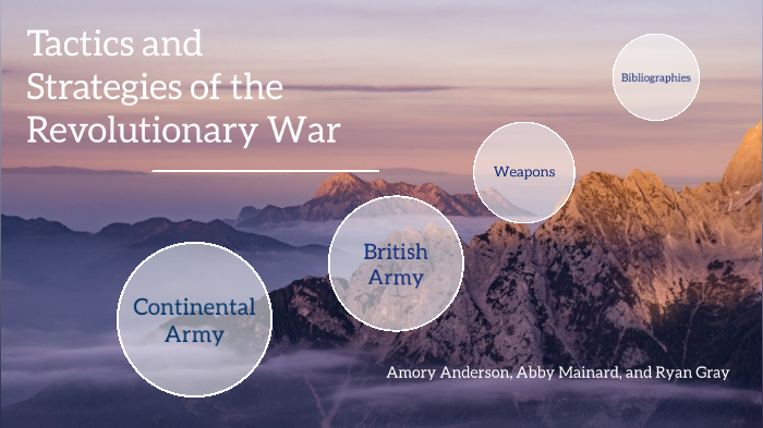 Tactics and Strategies of the Revolutionary War by Amory Anderson on Prezi