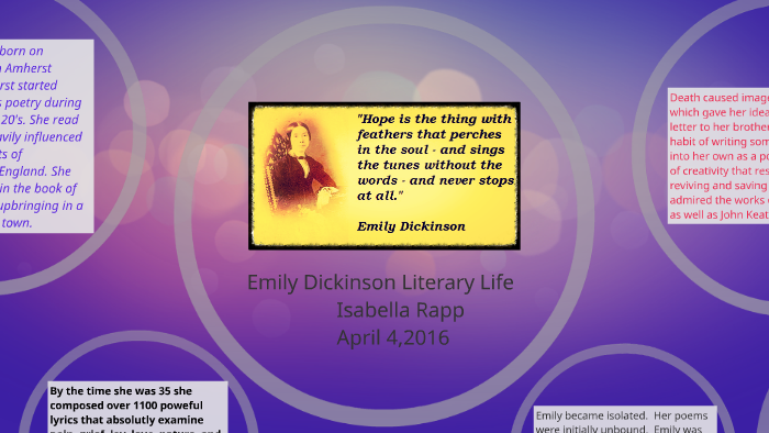 Emily Dickinson Literation by isabella rapp on Prezi
