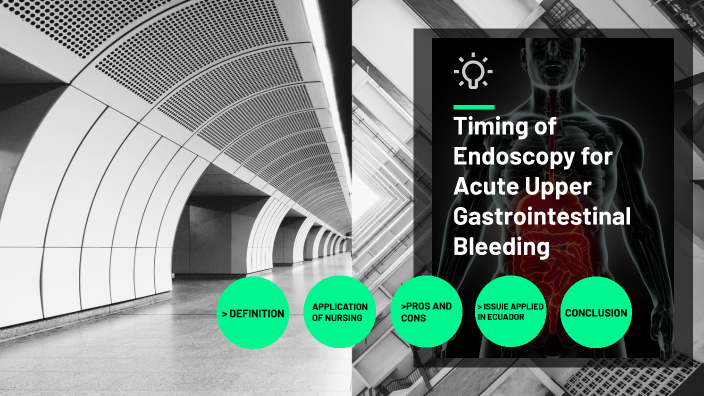 Timing of Endoscopy for Acute Upper Gastrointestinal Bleeding by ...