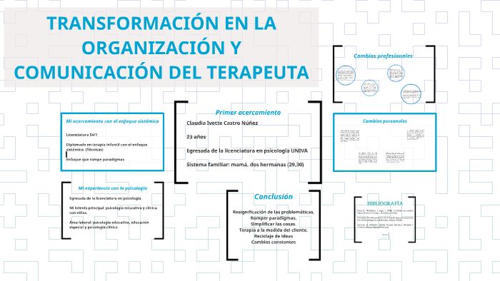 TRANSFORMACIÓN EN LA ORGANIZACIÓN Y COMUNICACIÓN DEL TERAPEU by Claudia ...