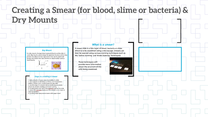 Creating a Smear & Dry Mounts by Duy Nguyen on Prezi
