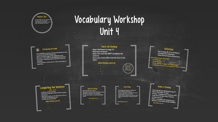 Vocabulary Workshop Unit 4 by John Giordano on Prezi