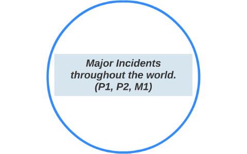 Major Incidents (P1, P2, M1) by Alana Bacon on Prezi
