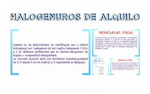 HALOGENUROS DE ALQUILO by