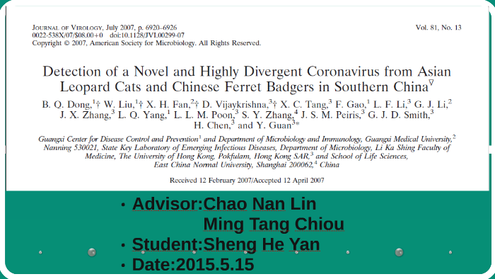 Advisor:Chao Nan Lin, Ming Tang Chiu by 顏 聖和 on Prezi