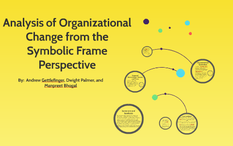 Analysis of Organizational Change from the Symbolic Frame Pe by ...