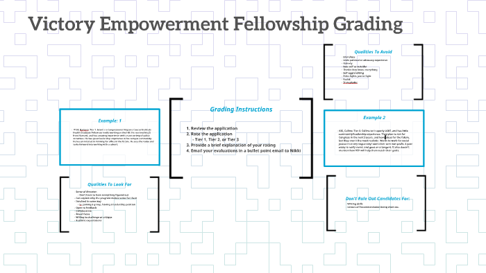Victory Empowerment Fellowship Grading by Michelle Alwardt on Prezi