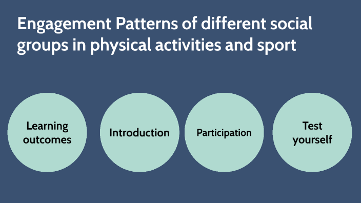 Engagement Patterns of different social groups in physical activities ...