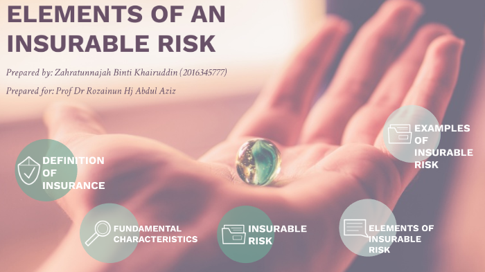 INSURABLE RISK by Zahratun Najah on Prezi