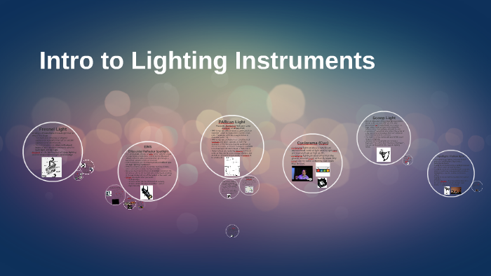 Intro to Lighting Instruments by Meg Thompson