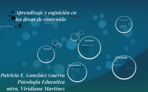 Aprendizaje Y Cognicion En Las Areas De Contenido By Patricia Gonzalez