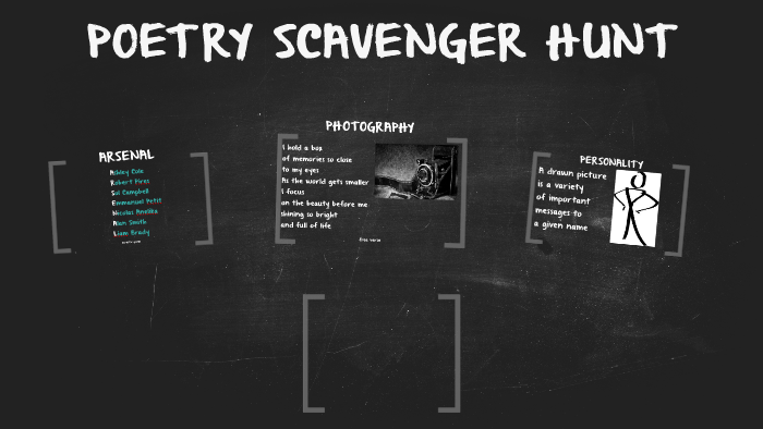 POETRY SCAVENGER HUNT by sierra sanders on Prezi