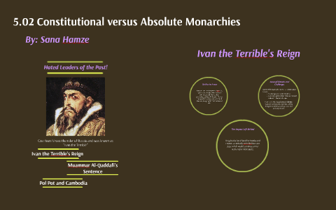 5.02 Constitutional versus Absolute Monarchies by Sana Hamze on Prezi