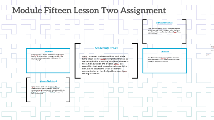 Module Fifteen Lesson Two Assignment by Gabe Mercer on Prezi