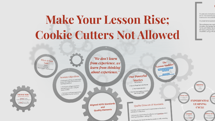 Make Your Lesson Rise; Cookie Cutters Not Allowed by Mashona COUNCIL on ...
