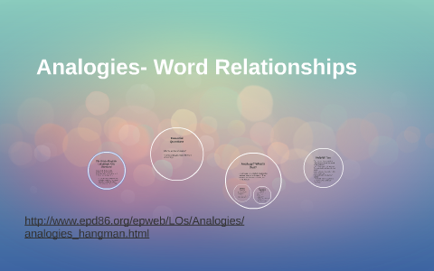 Analogies- Word Relationships by Jenna Gilbert on Prezi
