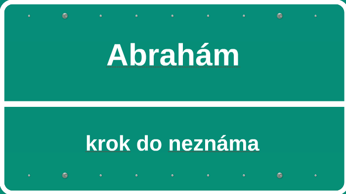 Abrahám by Peter Hric on Prezi
