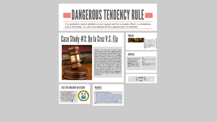 Dangerous Tendency Rule by Michaela San Agustin on Prezi