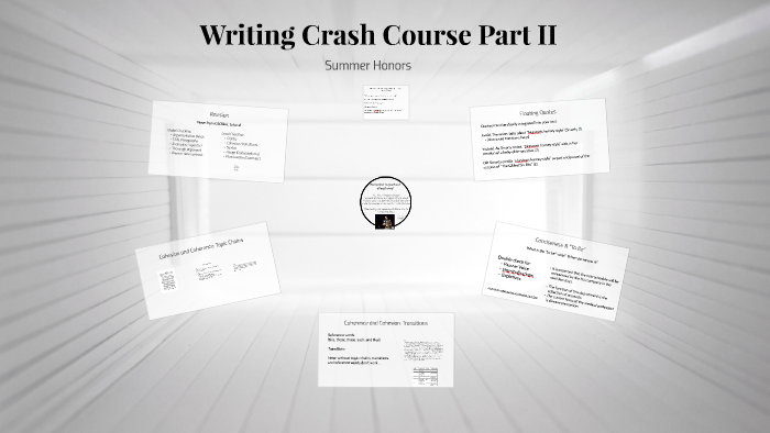 Writing Crash Course Part II by Anastasia Lin on Prezi