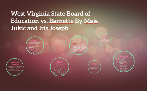 West Virginia State Board of Education vs. Barnette by Maja Jukic