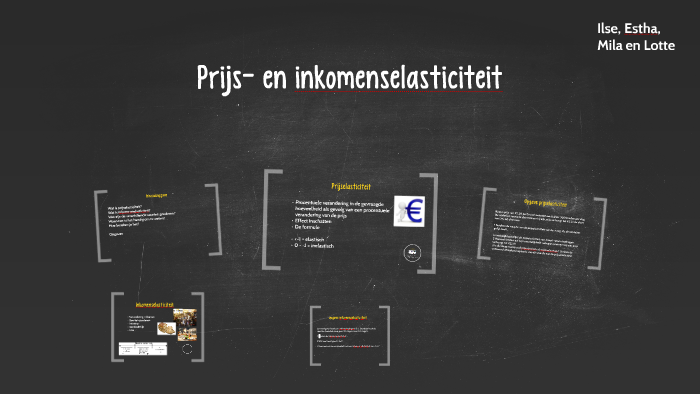 Prijs- en inkomenselasticiteit by Lotte van Gaalen on Prezi