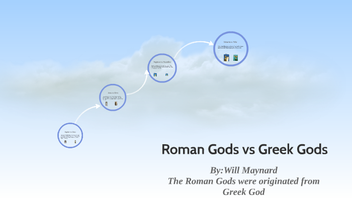 Roman Gods vs Greek Gods by Will Maynard