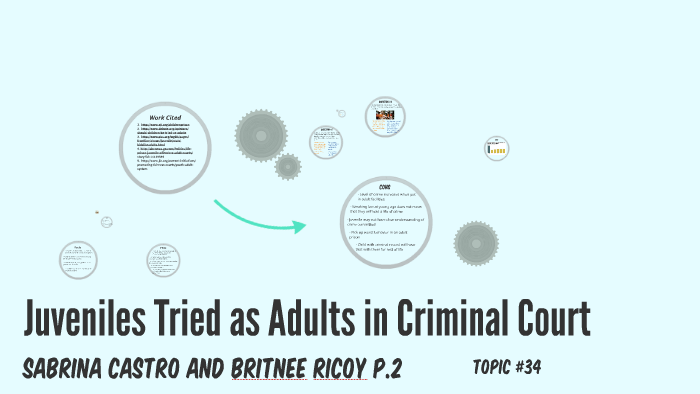 Juveniles Tried as Adults in Criminal Court by britnee ricoy