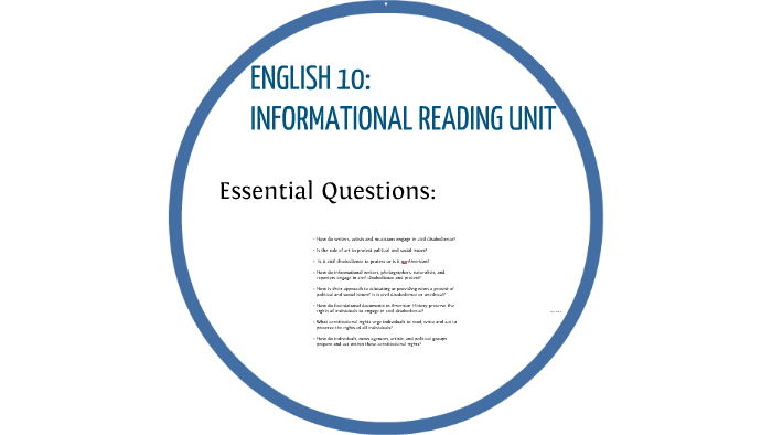 English 10: INFORMATIONAL READING UNIT by Jodi Allan on Prezi