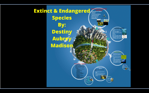 Extinct & Endangered by DESMADAUB john miller good on Prezi