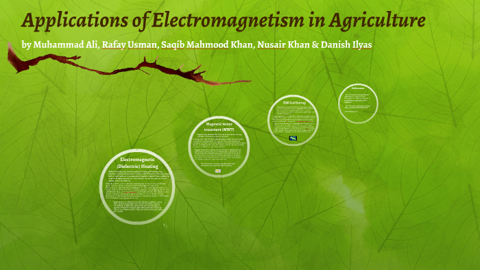 Applications of Electromagnetism in Agriculture by Muhammad Ali on Prezi