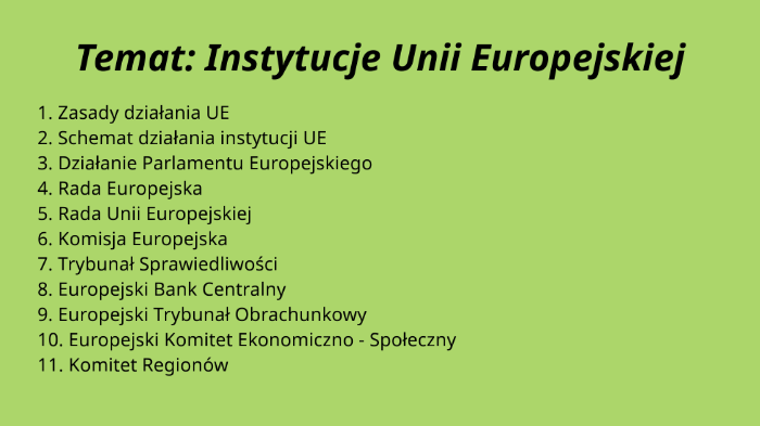 Instytucje Unii Europejskiej by Alicja Czarna on Prezi