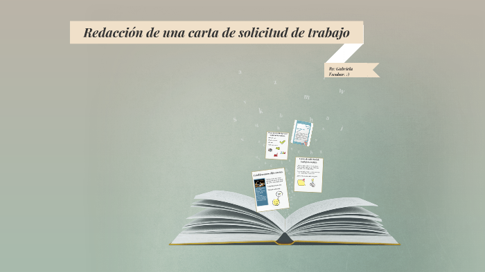 Redacción de una carta de solicitud de trabajo by luis alberto escobar ...