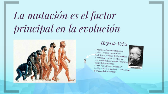 Teoria Mutacionista de la Evolución by Lizeth Burgos on Prezi