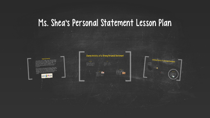 Personal Statement Handout by Maura Shea on Prezi