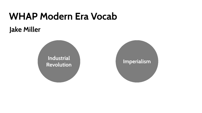 WHAP Modern Era Vocab by Jake Miller on Prezi