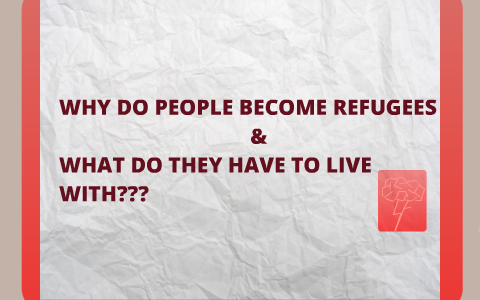 why do people become refugees? by areeba waqar