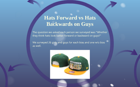 Hats foward vs hats backwards on guys by on Prezi