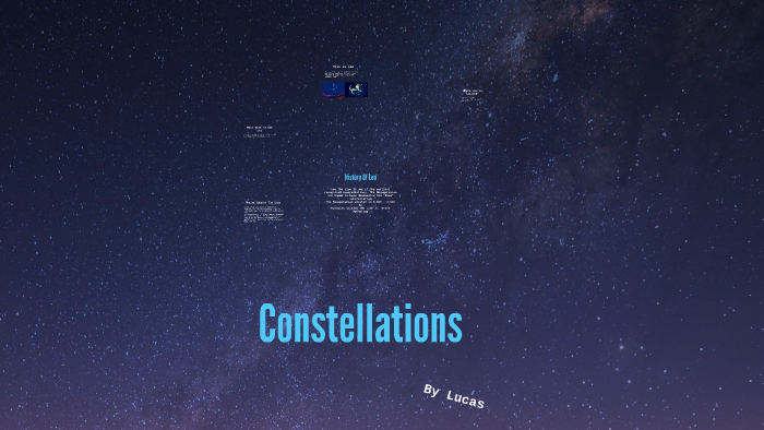 Constellations by Lucas Harris on Prezi