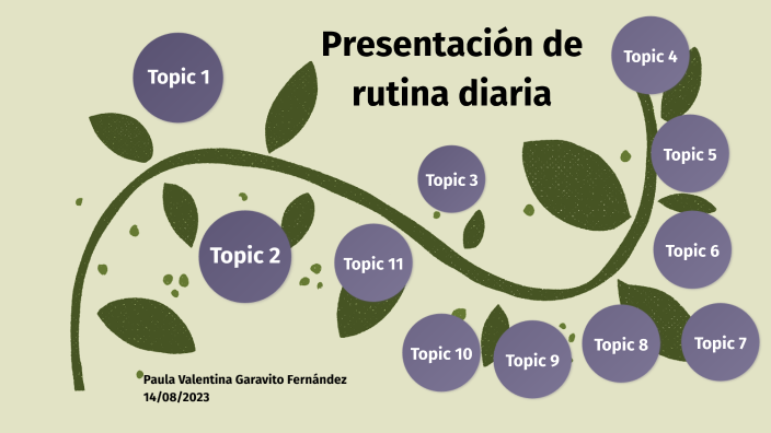 Presentación de mi rutina diaria by Paula Valentina Garavito Fernandez ...