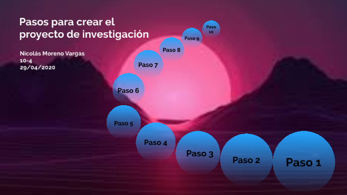 10 pasos para el proyecto de investigación by Nicolas Moreno Vargas on ...