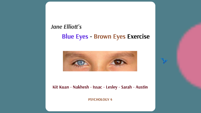 Jane Elliott's Blue-eyed Brown-eyed Exercise - Taylor's College by ...