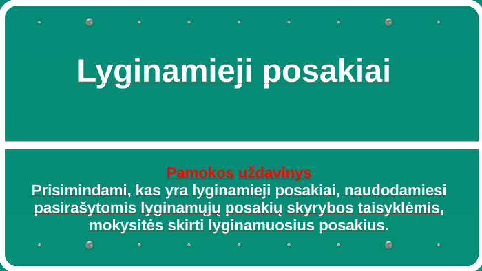Lyginamieji posakiai by Renata Dudzinskienė on Prezi