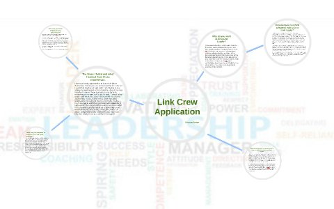 Link Crew Application by Bronson Barton on Prezi