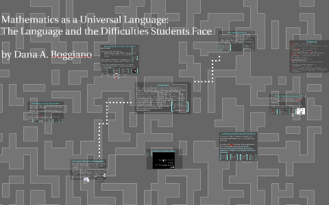 Mathematics as a Universal Language: The Language and the Di by Dana ...