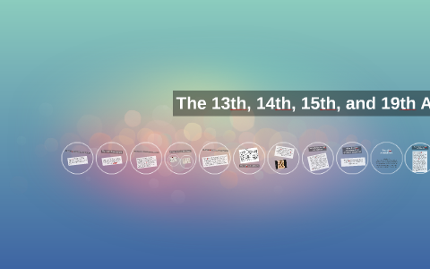 The 13th, 14th, 15th, and 19th Amendments by Rachel T on Prezi
