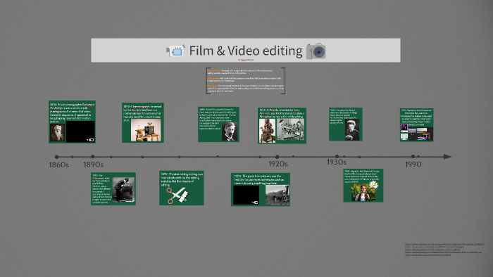 Timeline of film and video editing by Tyara Mcleod on Prezi