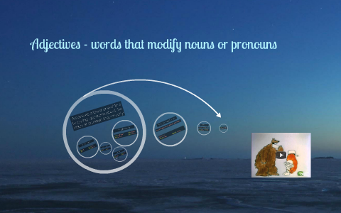 Adjectives - words that modify nouns or pronouns by Bethany Lambert on ...