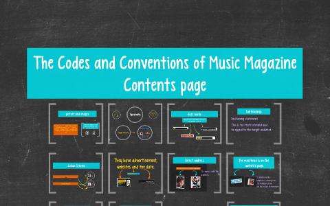 The Codes and Conventions of Music Magazines by amy battison on Prezi