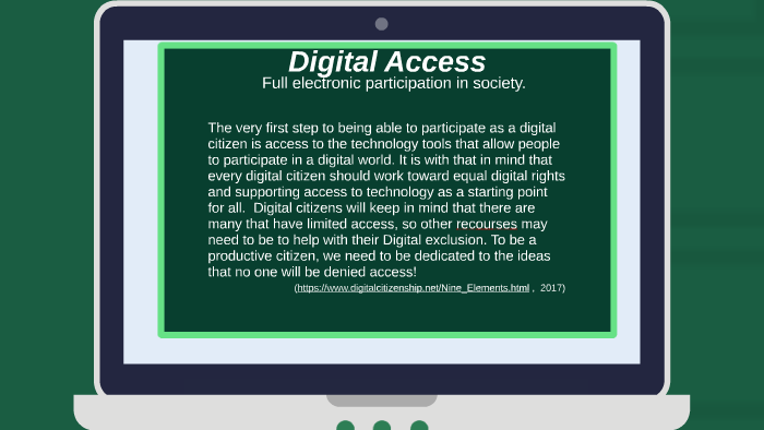 Digital Access: full electronic participation in society. by Jeremy ...