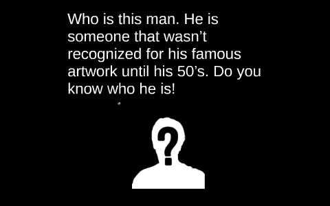 Who is this man. He is someone that wasn’t recognized for hi by Tyler ...